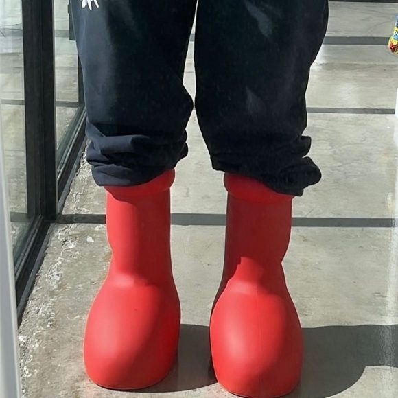 Mschf | Shoes | Big Red Astro Boy Boots By Mschf | Poshmark